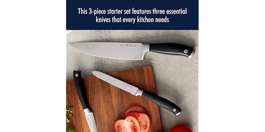 Henckels Forged Elite Razor-Sharp 3-Piece Kitchen Knife Set