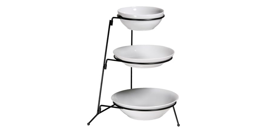3 Tier Bowls on Rack