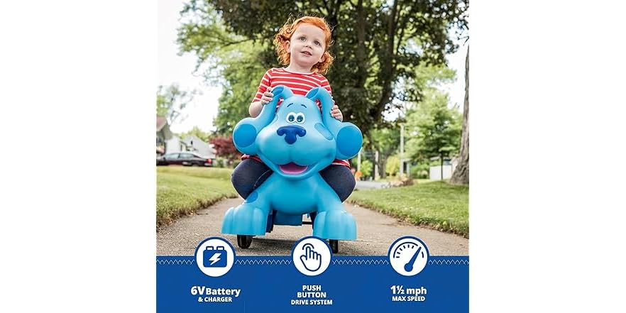 Kid Trax 6V Rideamals Blue's Clues Ride on Toy (Open Box)