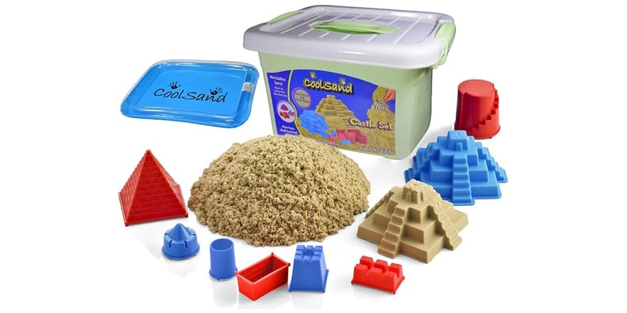 CoolSand Deluxe Bucket Kinetic Sand w/ Inflatable Sandbox