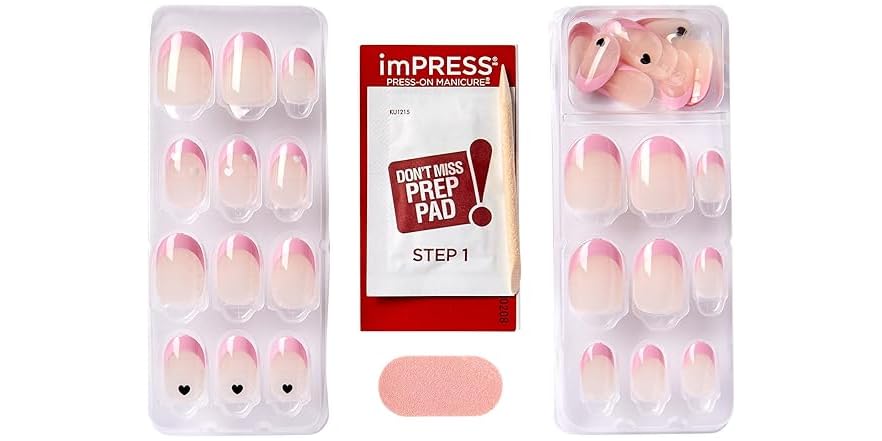 KISS imPRESS No Glue Mani Press On Nails French Ditto