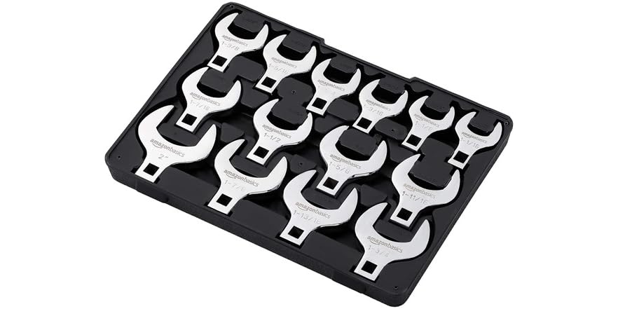 AmazonBascis 14-Piece Crowfoot Wrench Set (Open Box)