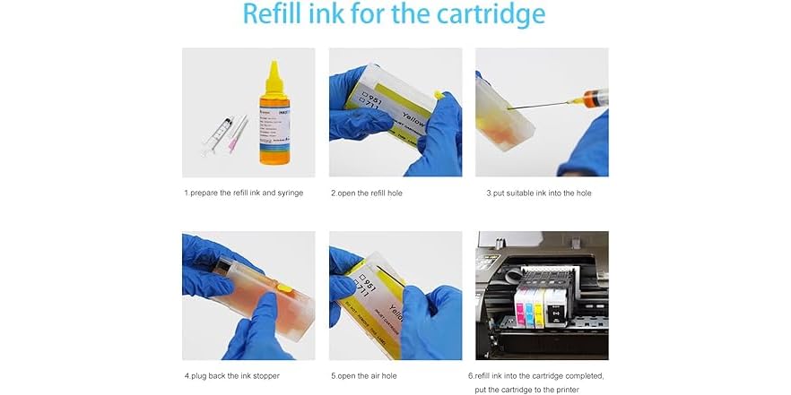 4 Pack 100ml Canon Ink Refill Kit