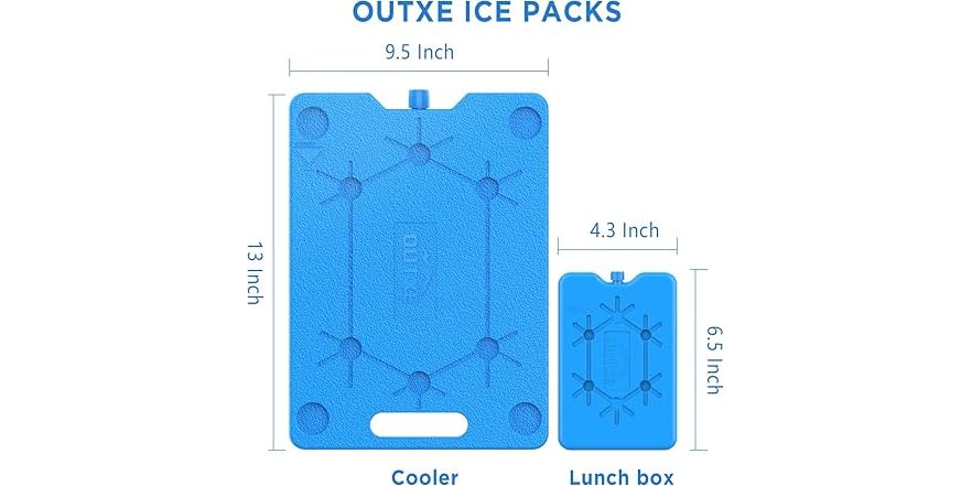 3 Pack OUTXE Large Reusable Ice Packs