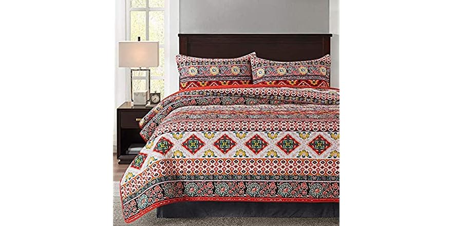 Travan 3-Piece Cotton Quilt Set