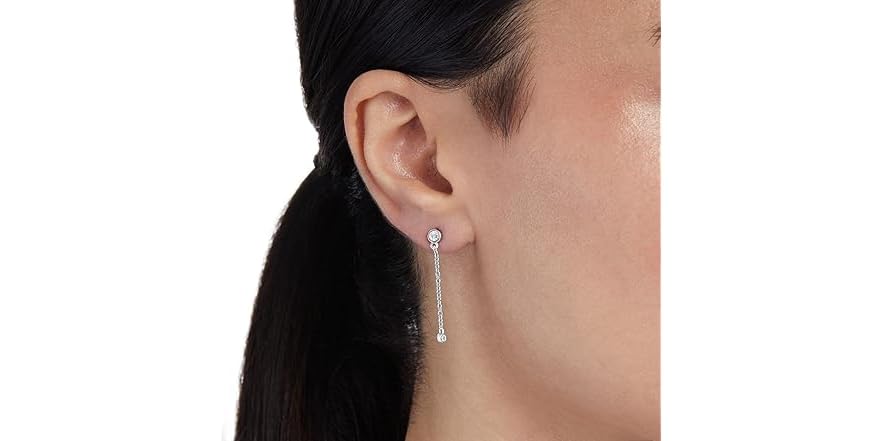 Amazon Essentials Bezel Earring Set