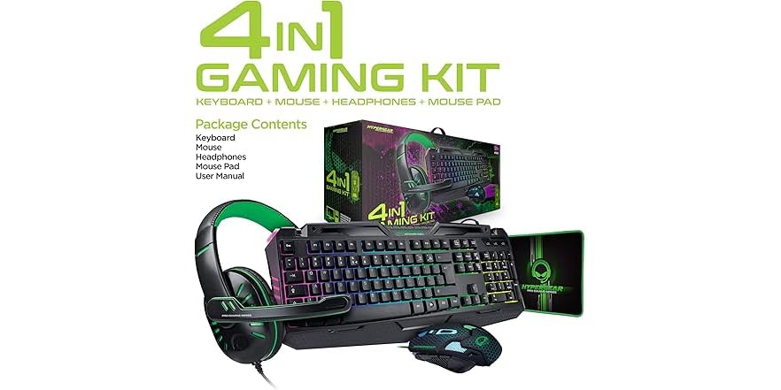 HYPERGEAR 4-in-1 Gaming Kit