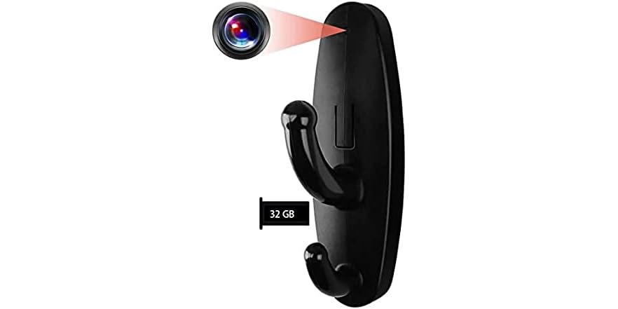 32GB Hidden Camera Clothes Hook