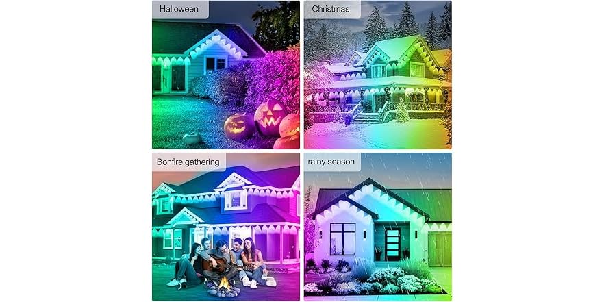 FBZ 150FT Permanent Outdoor RGB Lights
