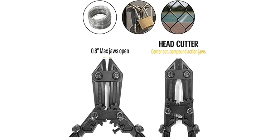 24'' Foldable Power Grip Bolt Cutter