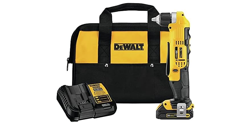 DEWALT DCD740C1 20V Max Right-Angle Drill Kit