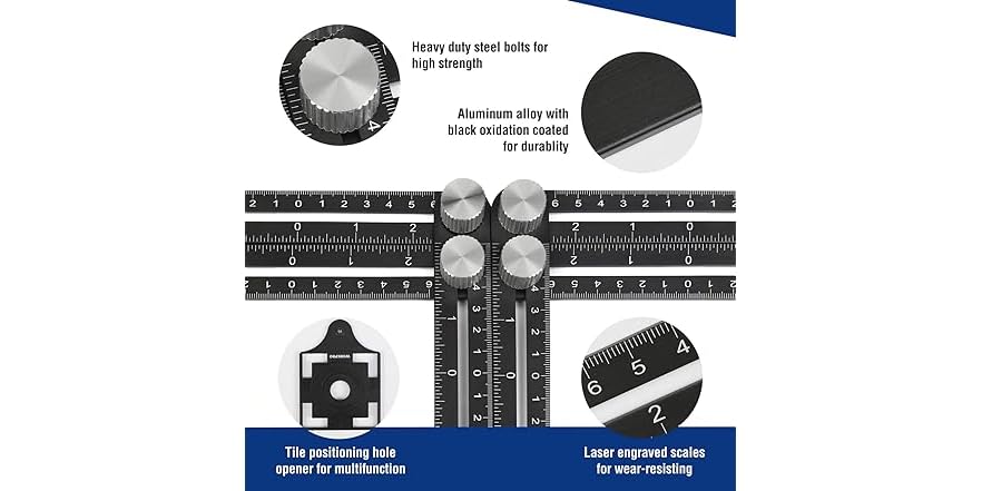 WORKPRO 10" and 6-Sided Angle Measuring Tool Kit