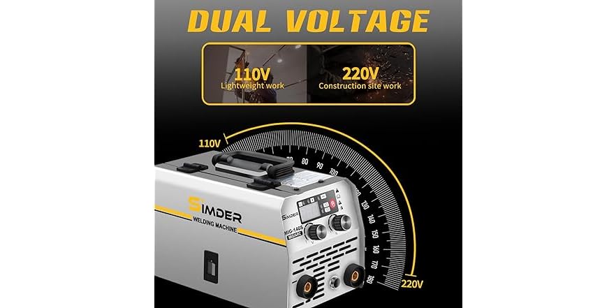 SIMDER MIG Welder 140A Flux Core