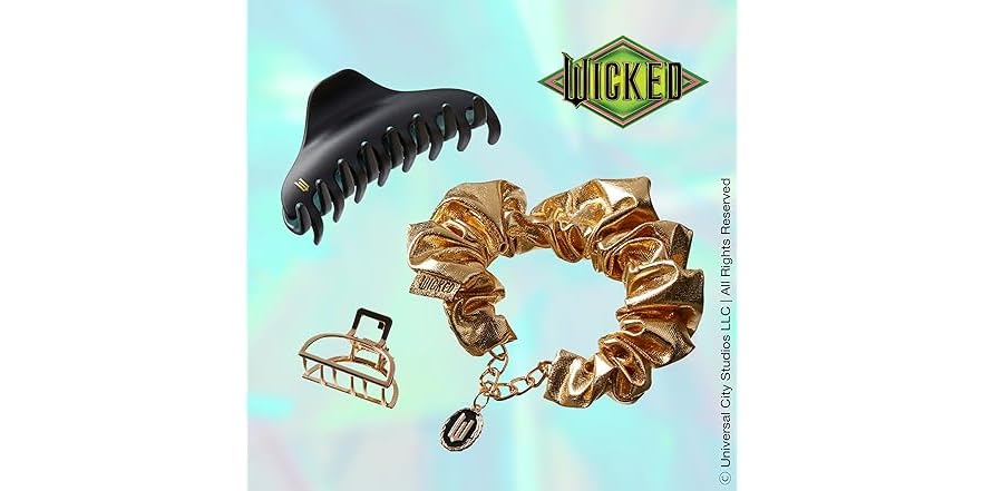Conair Wicked 3PK Claw Clip & Scrunchie set