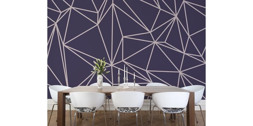 Purple Vertex Wall Mural (94"x 118")