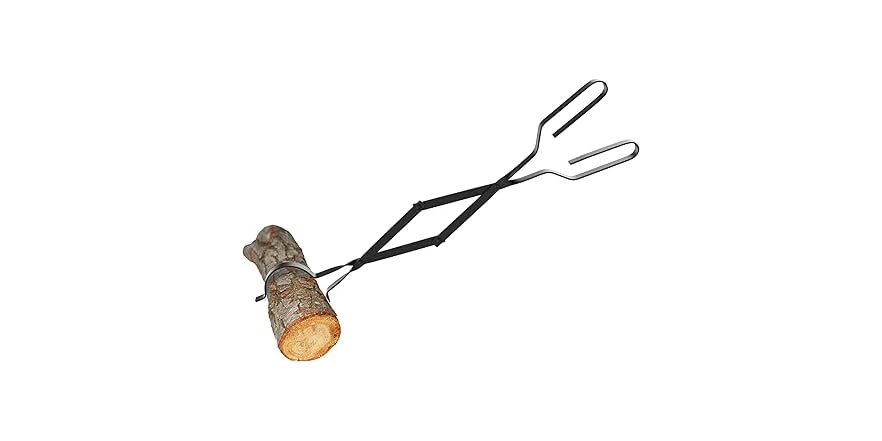 Pure Garden Fire Pit Log Grabber Tongs