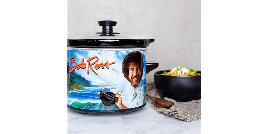 Uncanny Brands SC2-BOB-BRO Bob Ross 2-Qt Slow Cooker