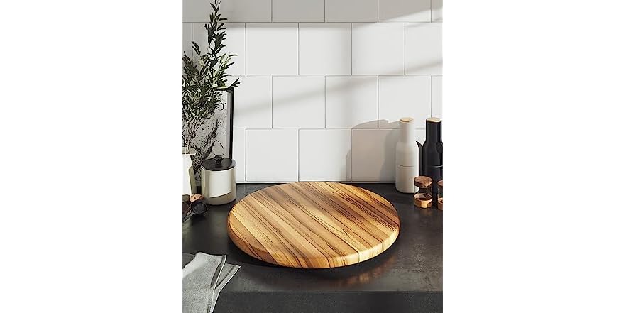 Lipper Acacia Wood 18-Inch Lazy Susan