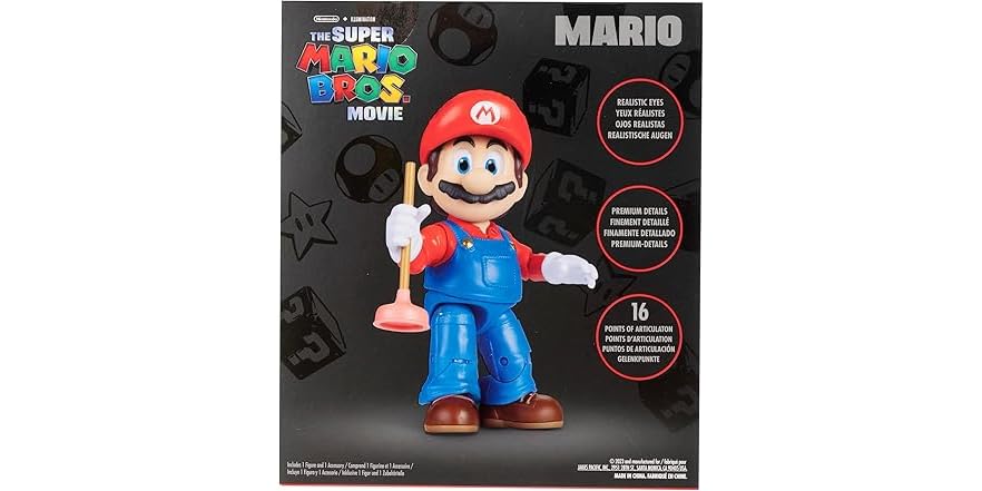 Mario Figure with Plunger Accessory