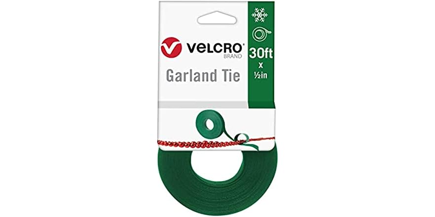 VELCRO Brand Holiday Garland Ties