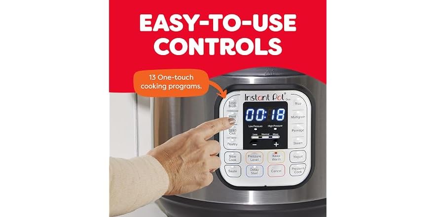 Instant Pot Duo 7-in-1 Electric Pressure Cooker
