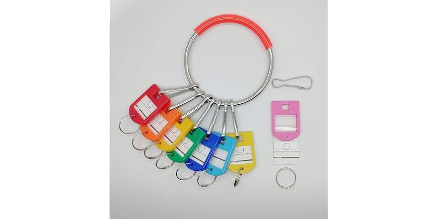 2 Pack Portable Metal Ring Key Organizer