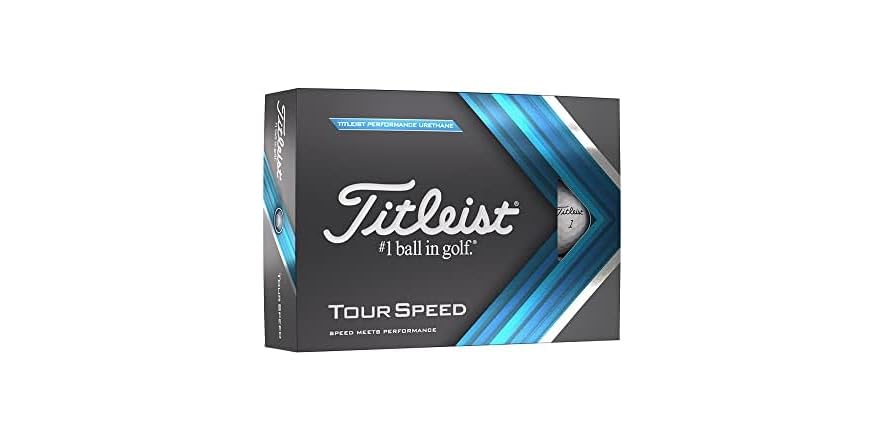 Titleist Tour Speed Golf Ball, One Dozen