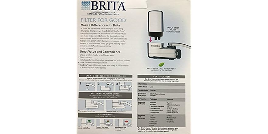 Brita Faucet Mount Filteration System
