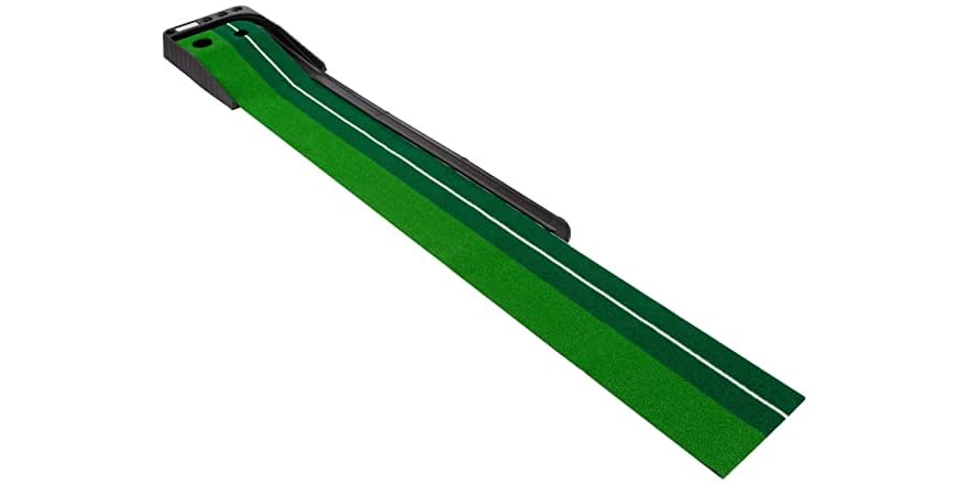 Putting Green with Gravity Fed Golf Ball Return