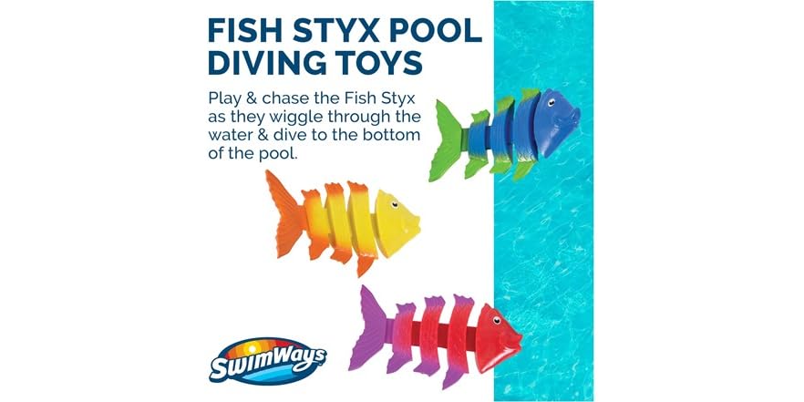 SwimWays Kids Fish-Shaped Diving Toy