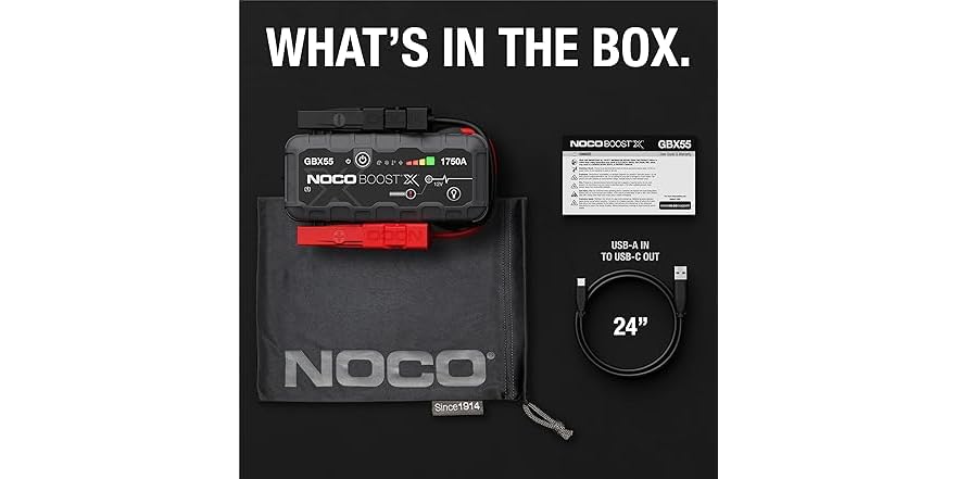 NOCO Boost X GBX55 (NEW) 1750A 12V Jump Starter