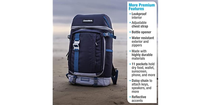 CleverMade Cardiff Backpack Cooler Bag