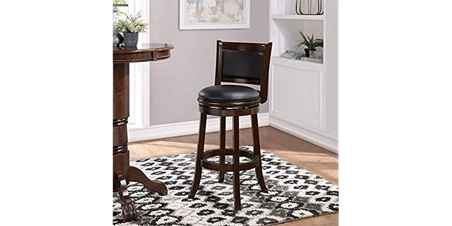Boraam Augusta Bar Height Swivel Stool