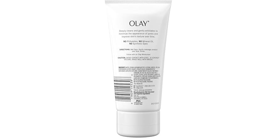 Olay Regenerist Detoxifying Pore Scrub Facial Cleanser, 5 Fl Oz