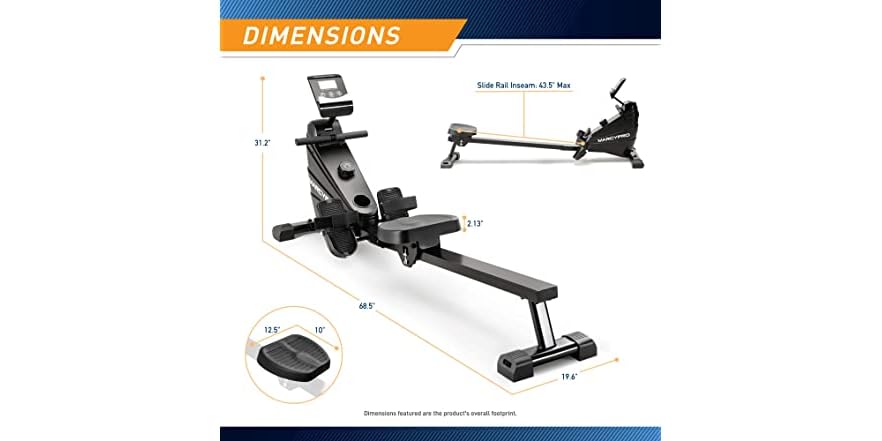 Marcy Compact Magnetic Rowing Machine