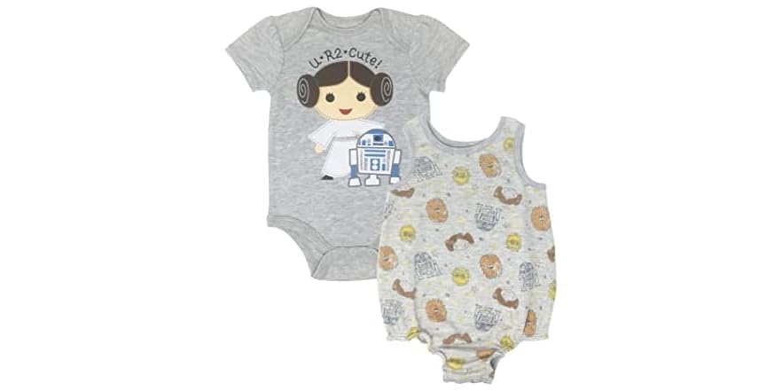 STAR WARS C-3PO Princess Leia Chewbacca R2 D2 Newborn Baby Girls ...