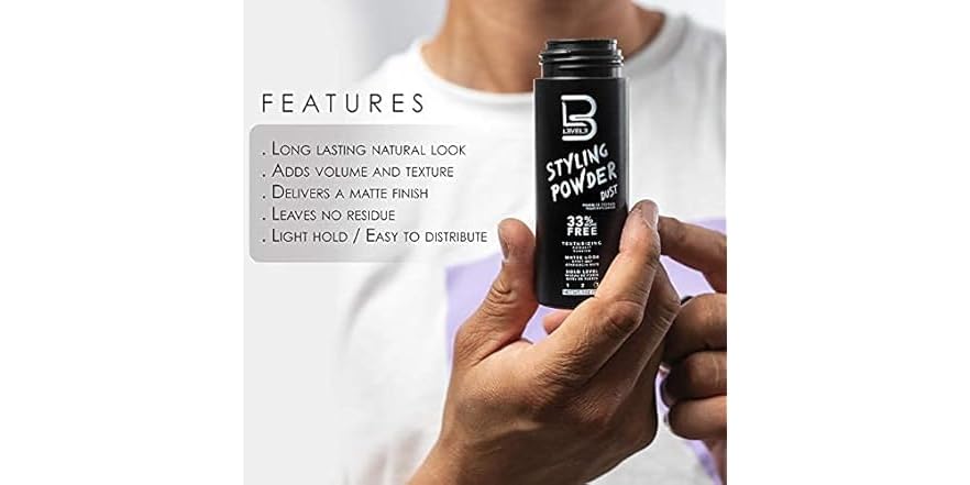 (3 Pack) Level 3 Styling Powder, Dust, 2.1 oz