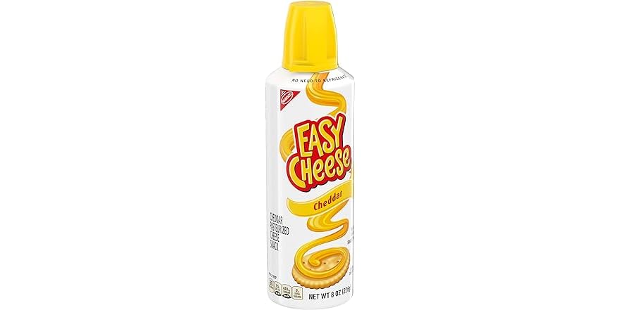 Easy Cheese Cheddar Cheese Snack, 8 oz