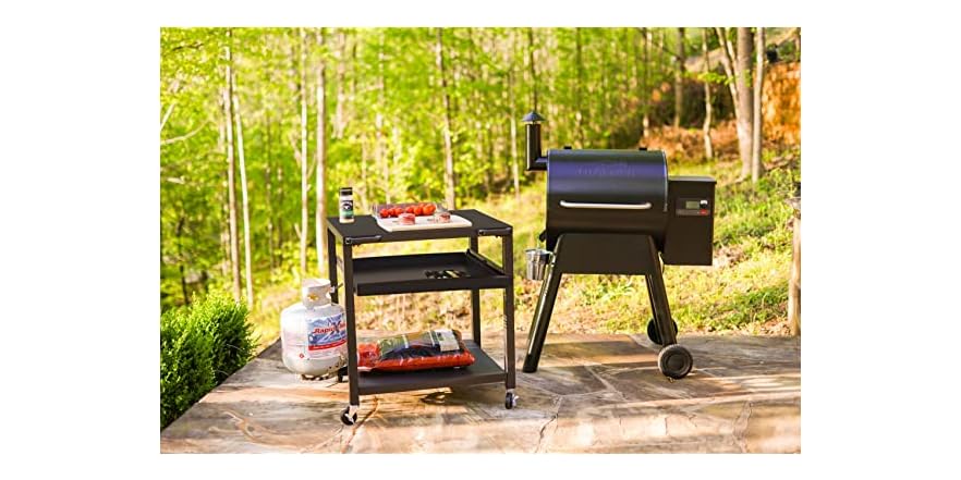 NUUK Heavy Duty Rolling Outdoor Pizza Oven Table