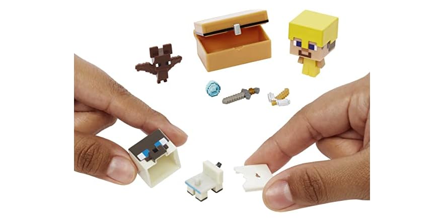 Mattel Minecraft Mob Head Minis Cave Explorers