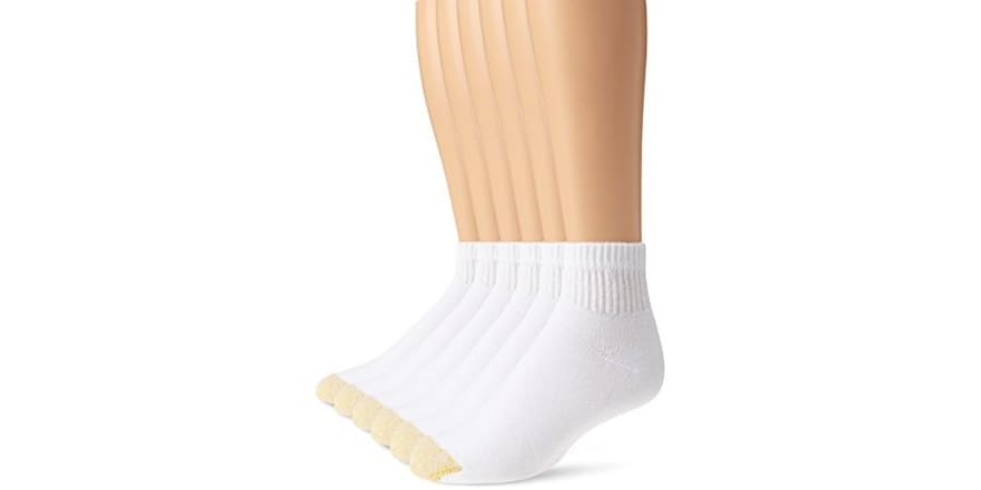 Gold Toe Men's Cotton Quarter Athletic Socks 12Pk