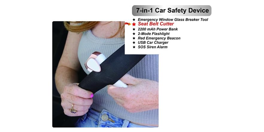 3P Experts CARTOOL 7N1 Car Safety Device Black