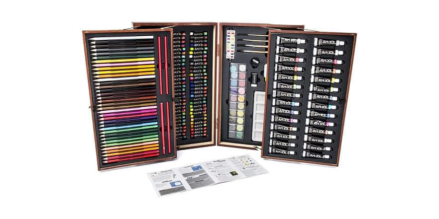 Art 101: 191 Piece Deluxe Wood Art Set