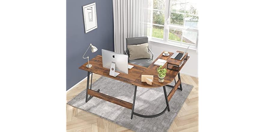 CubiCubi Modern L-Shaped Corner Desk