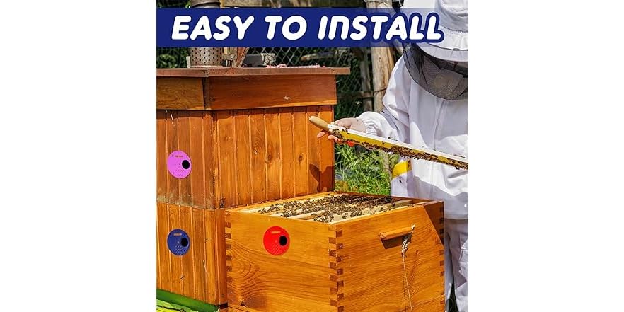 60 Pcs Bee Hive Box Entrance Gate