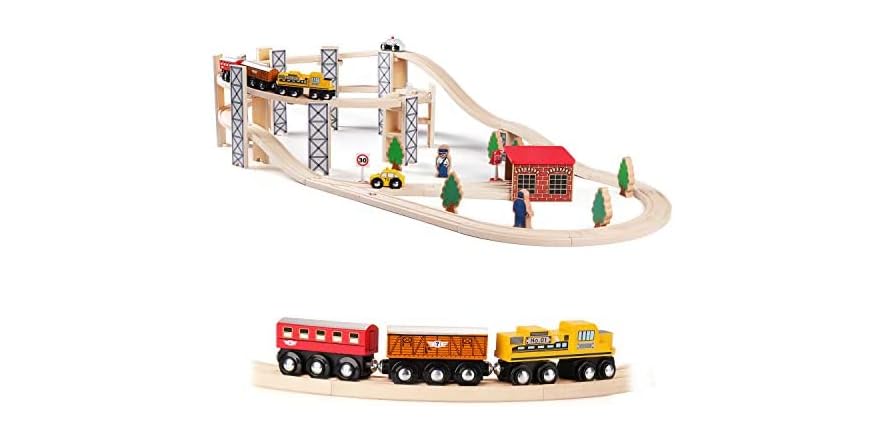 Wooden Train Set