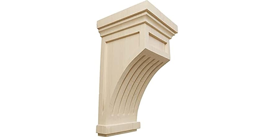 2 Fluted Wood Corbels
