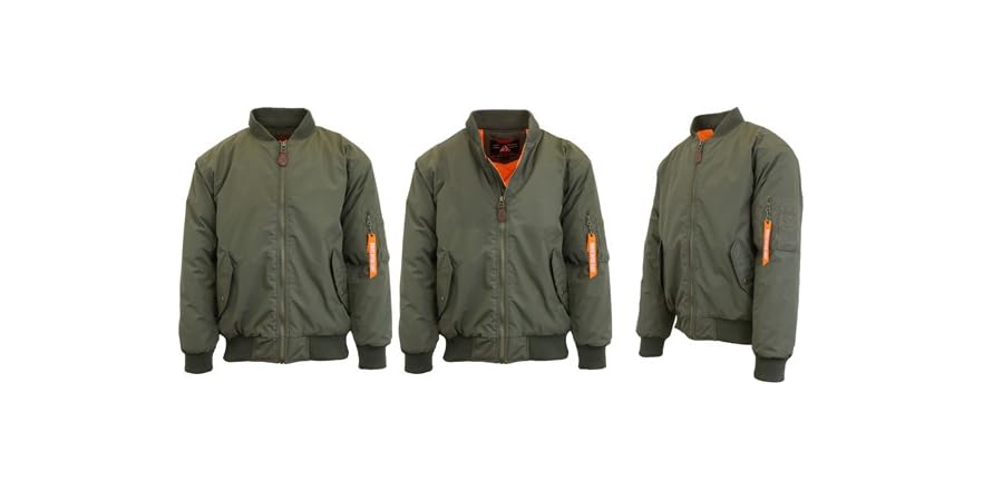 Mens Heavy Weight Flight Bomber Jacket