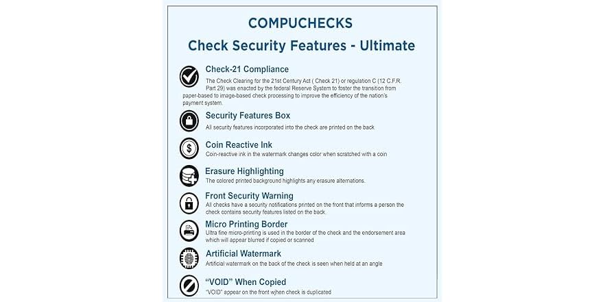 Compuchecks Blank Check Paper