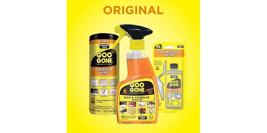 Goo Gone Adhesive Remover Original Spray Gel 12 Oz
